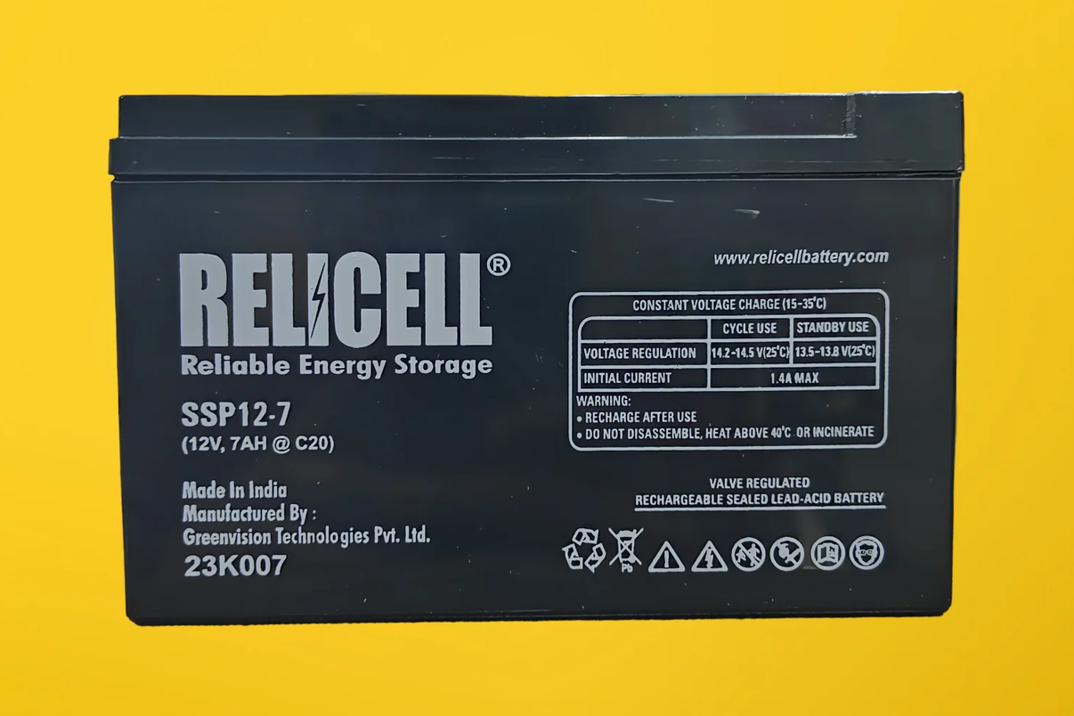RELICELL 12V, 7Ah Battery for UPS – Computerspace